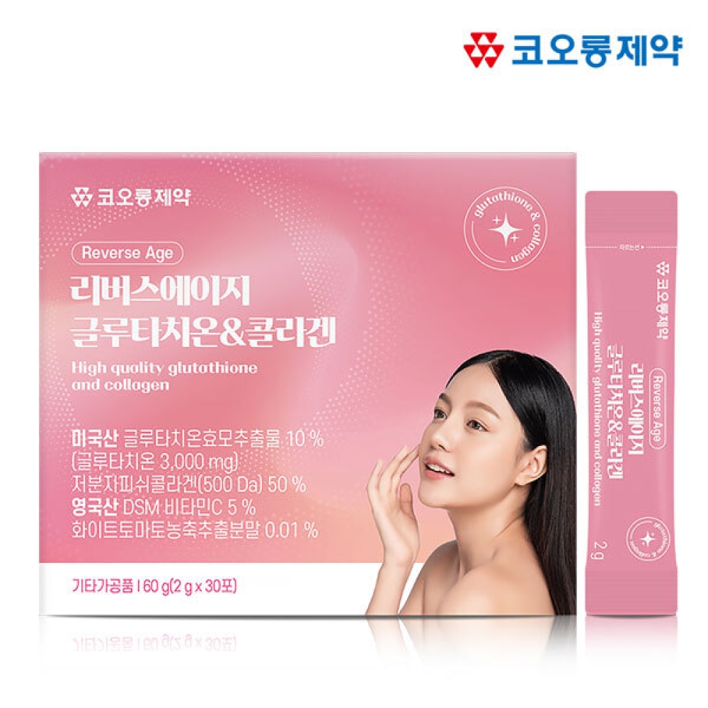 [코오롱제약] 리버스에이지 글루타치앤콜라겐 2g x 30포 > 건강기능식품/용품 - 대한생활체육회